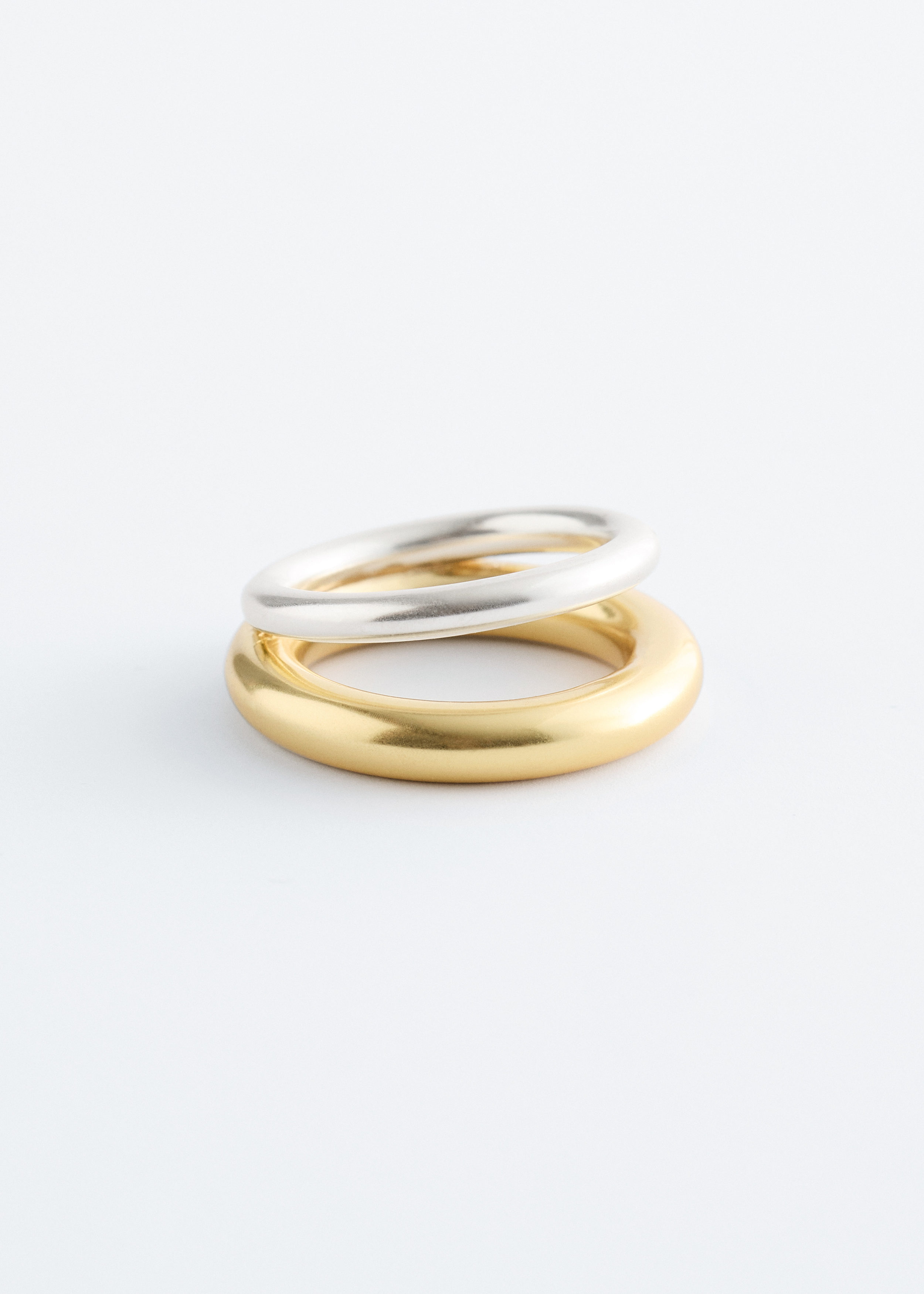 Two-Tone Sculptural Ring - Gold/Silver - & Other Stories DK