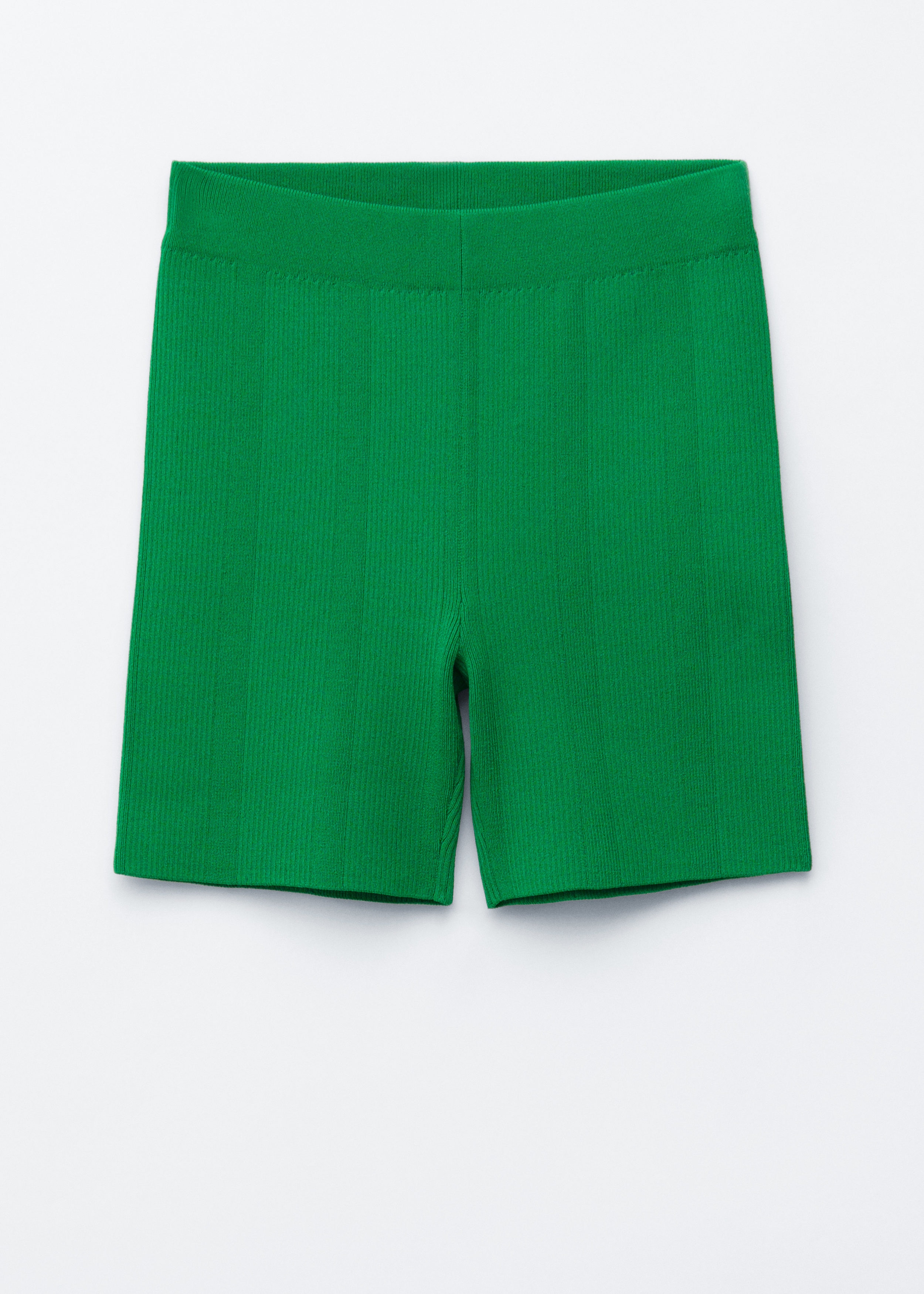 Ribbed Biker Shorts - Green - Shorts - & Other Stories AD