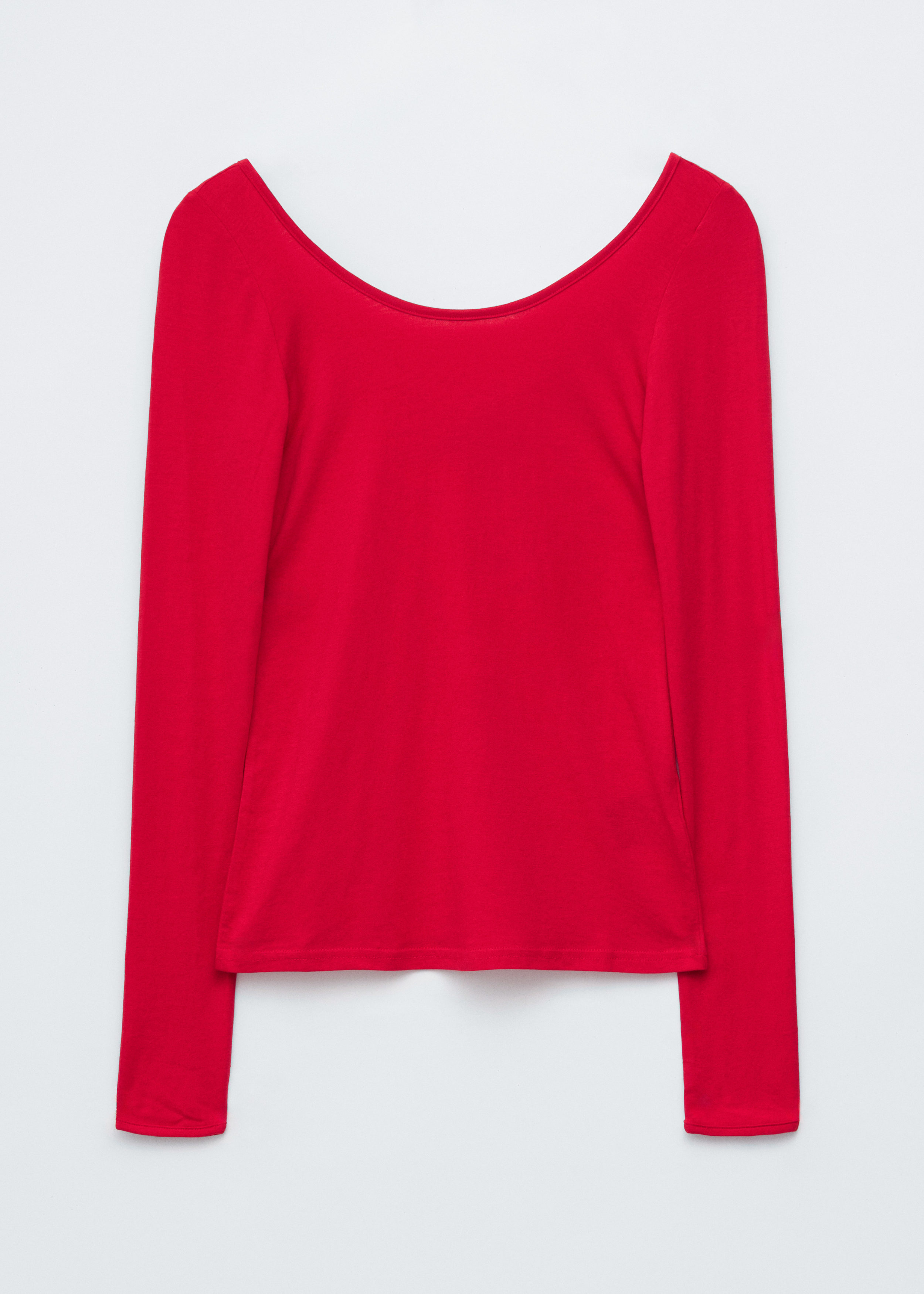 Long-Sleeve Scoop-Neck Top - Red - & Other Stories GB