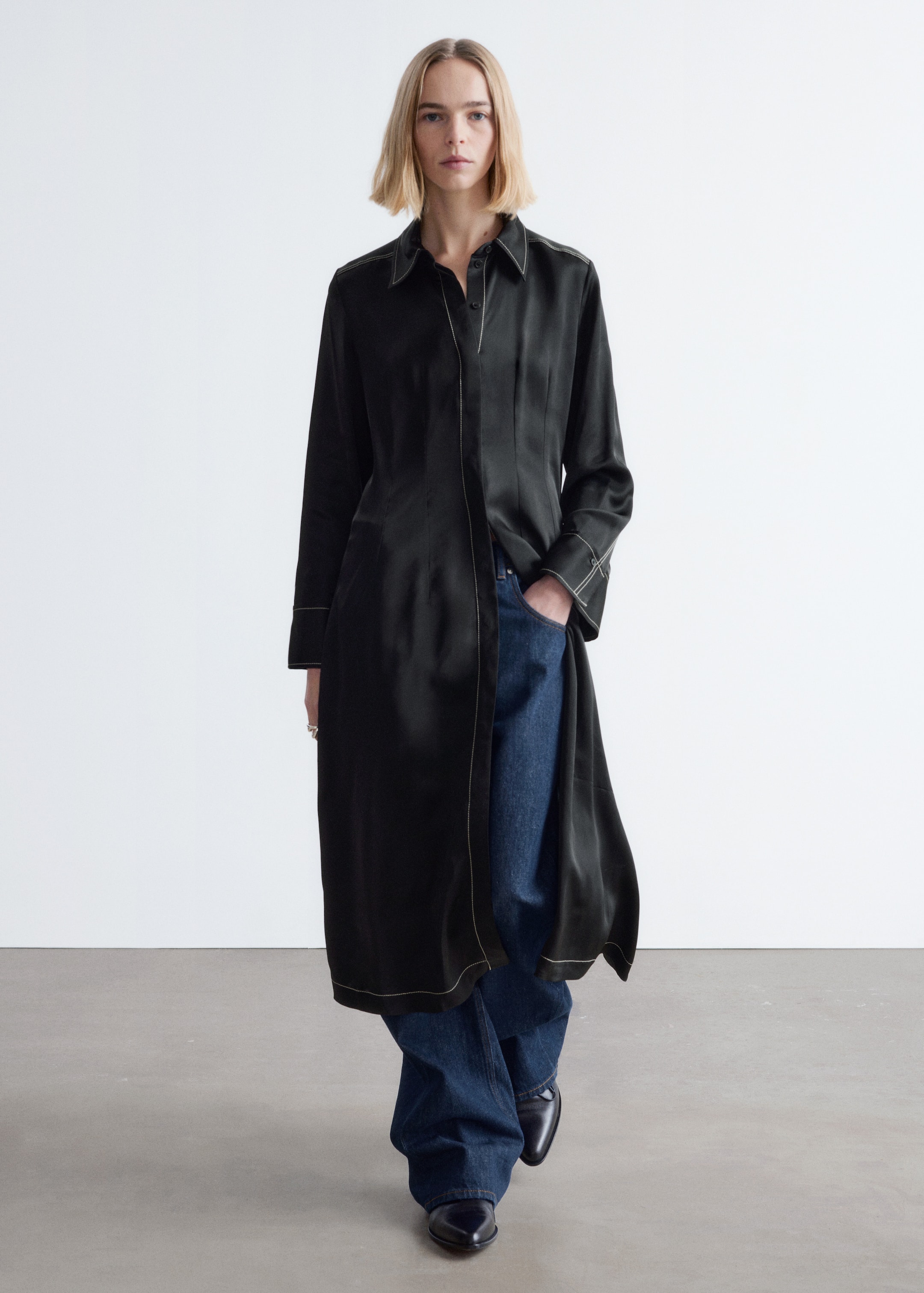 Ing midi ruha - Fekete - NŐI | H&M HU