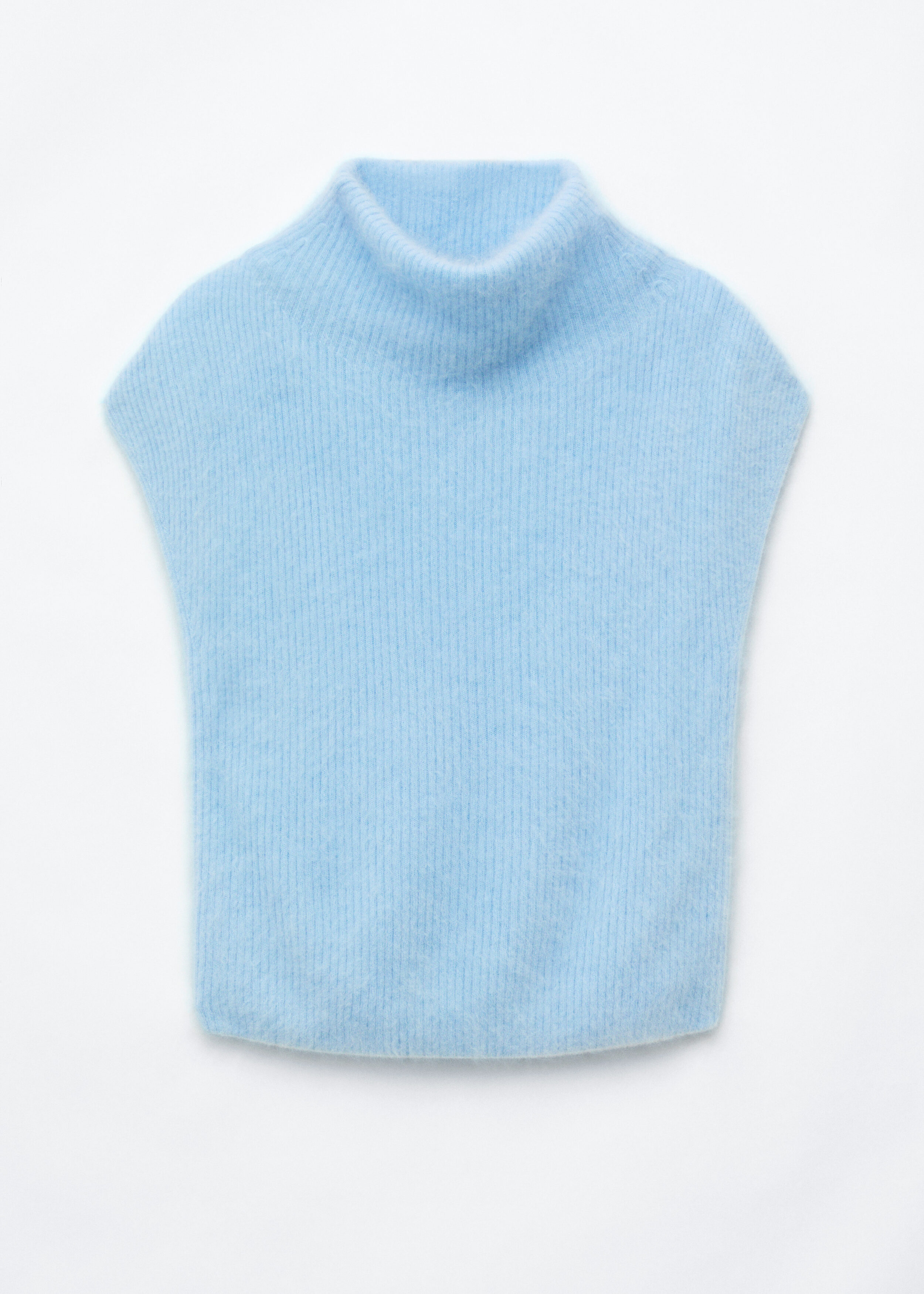 Cashmere Rib Mock Neck Top - Light Blue - & Other Stories GG