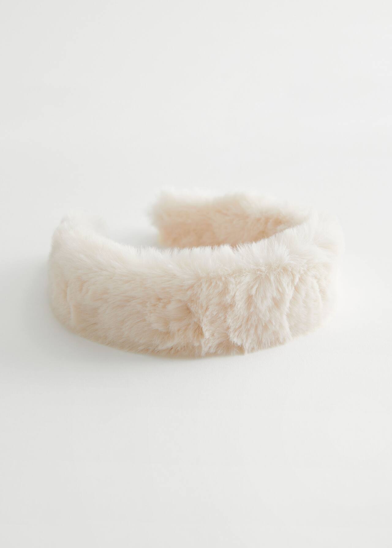 Women's Cream Faux Fur Alice Headband | H&M GB