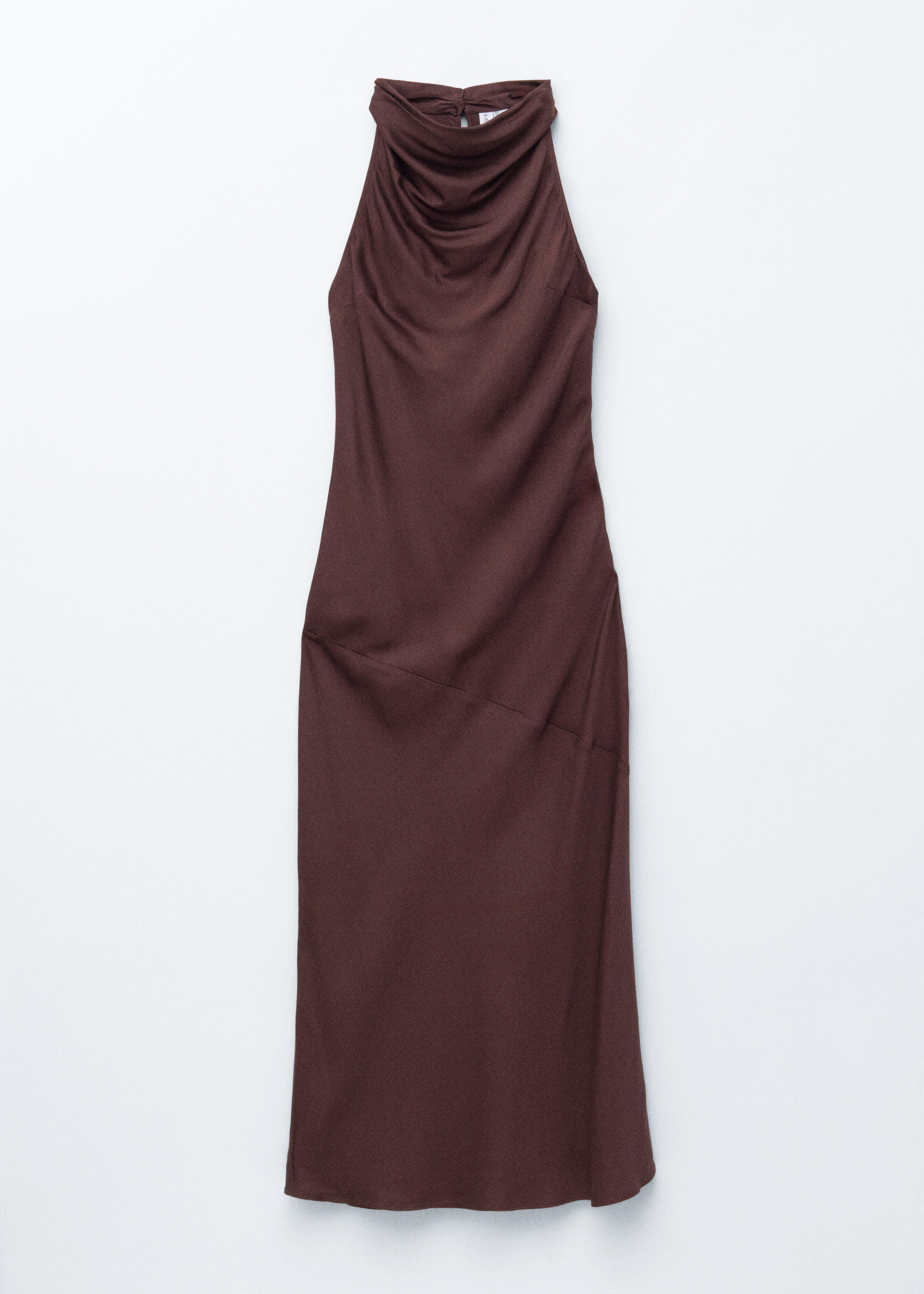 Cowl-Neck Satin Midi Dress - Dark Brown - & Other Stories AD