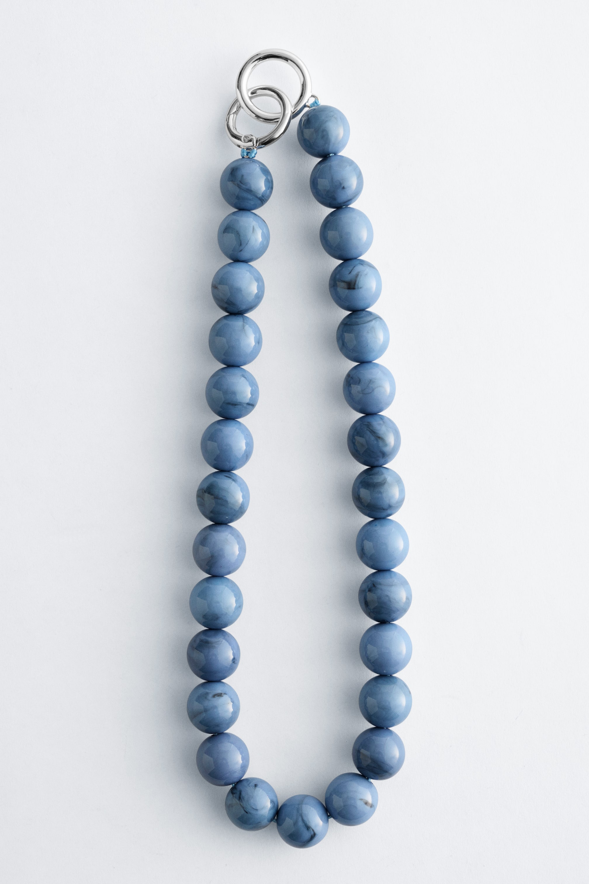 Women's Dusty Blue Short Stone Bead Necklace | H&M GB