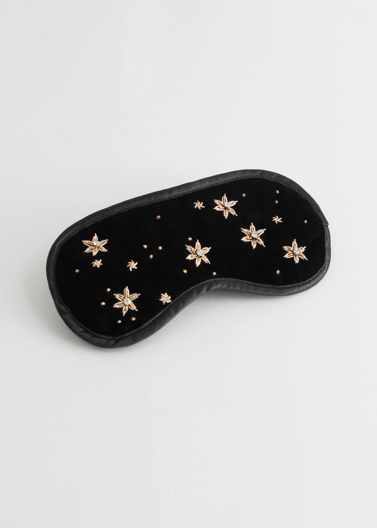 Women's Black Adorned Velvet Sleep Mask | H&M GB