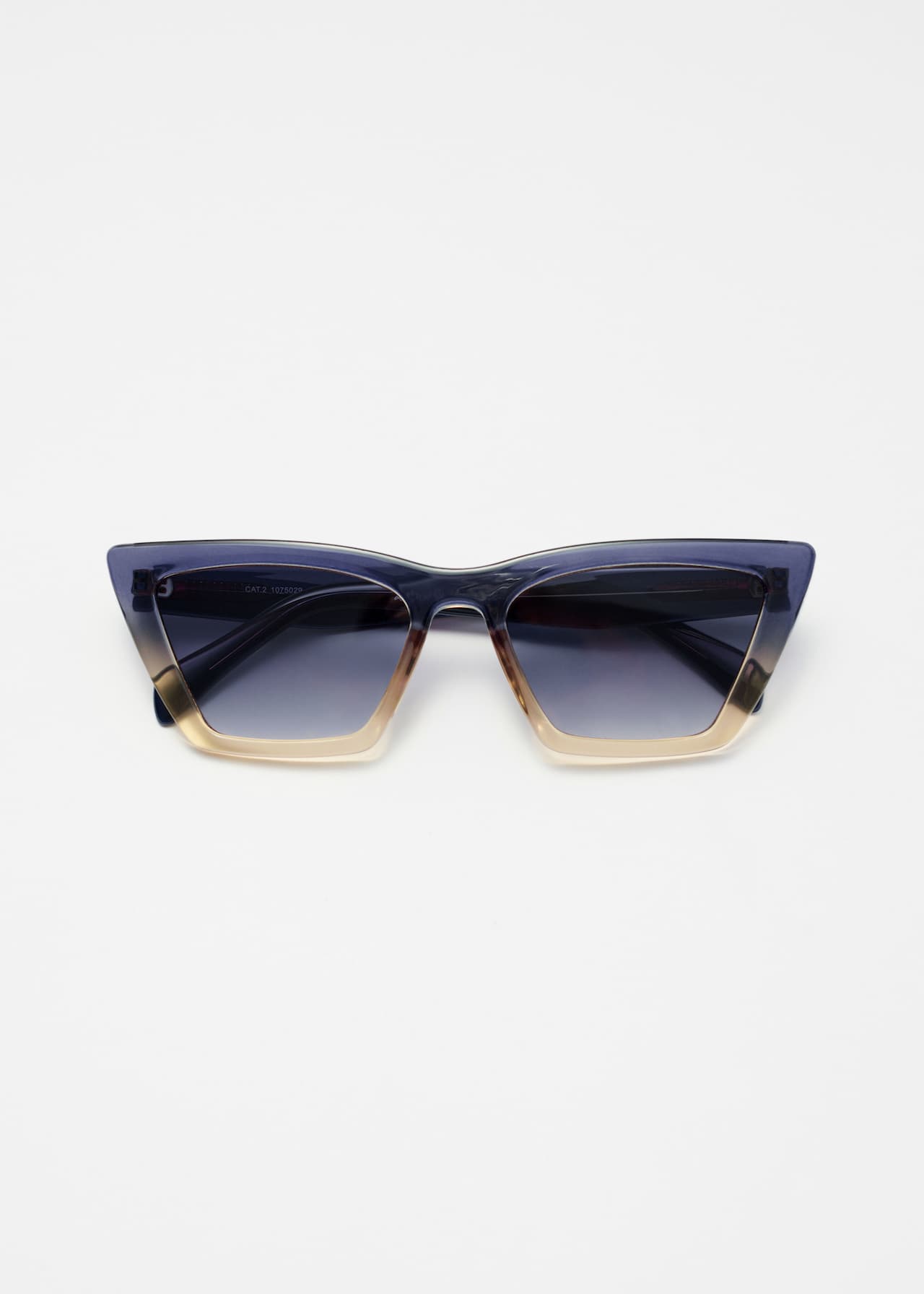 Women's Blue Angular Cat Eye Sunglasses | H&M GB
