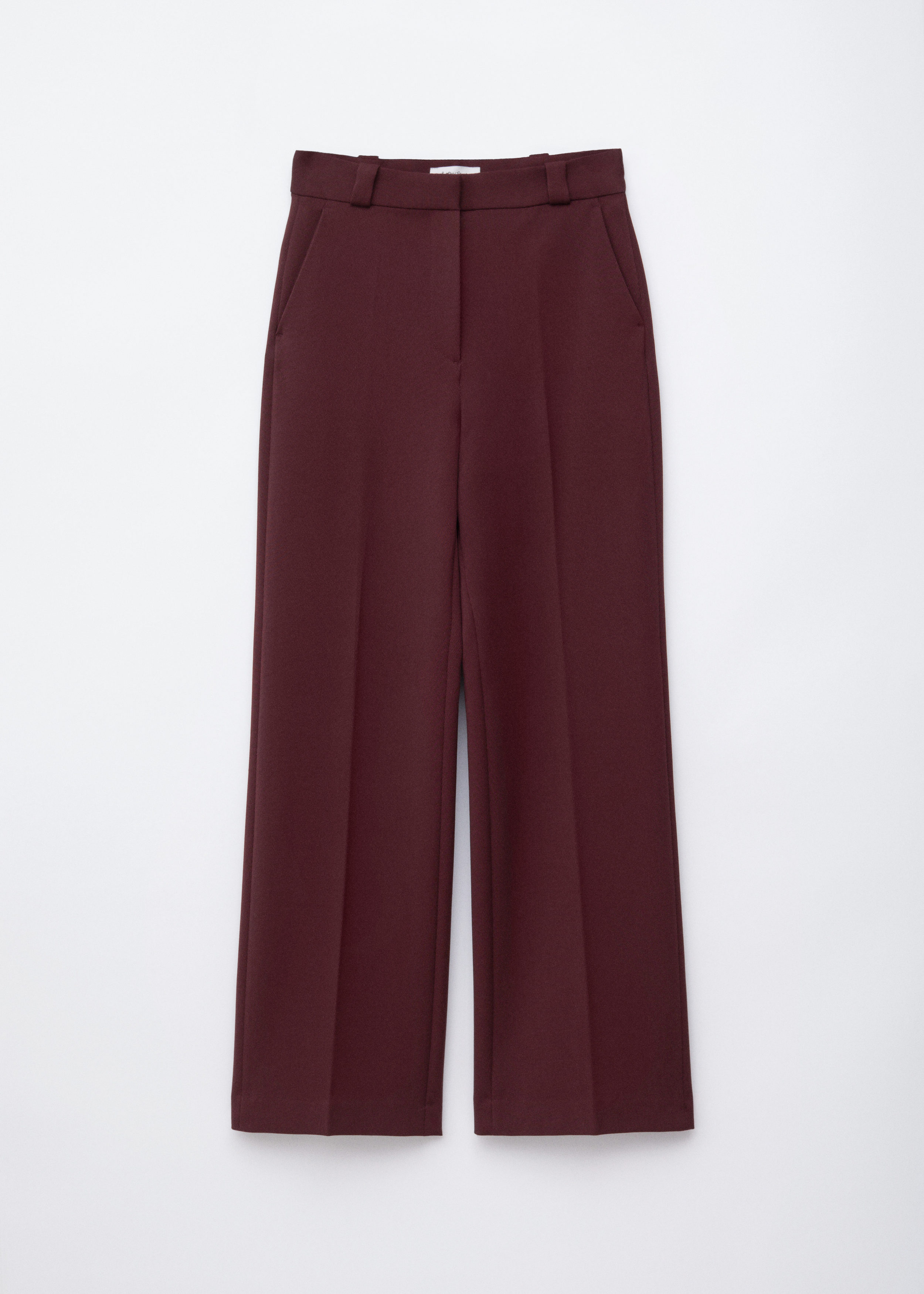 Straight Press-Crease Trousers - Dark Red - & Other Stories GB