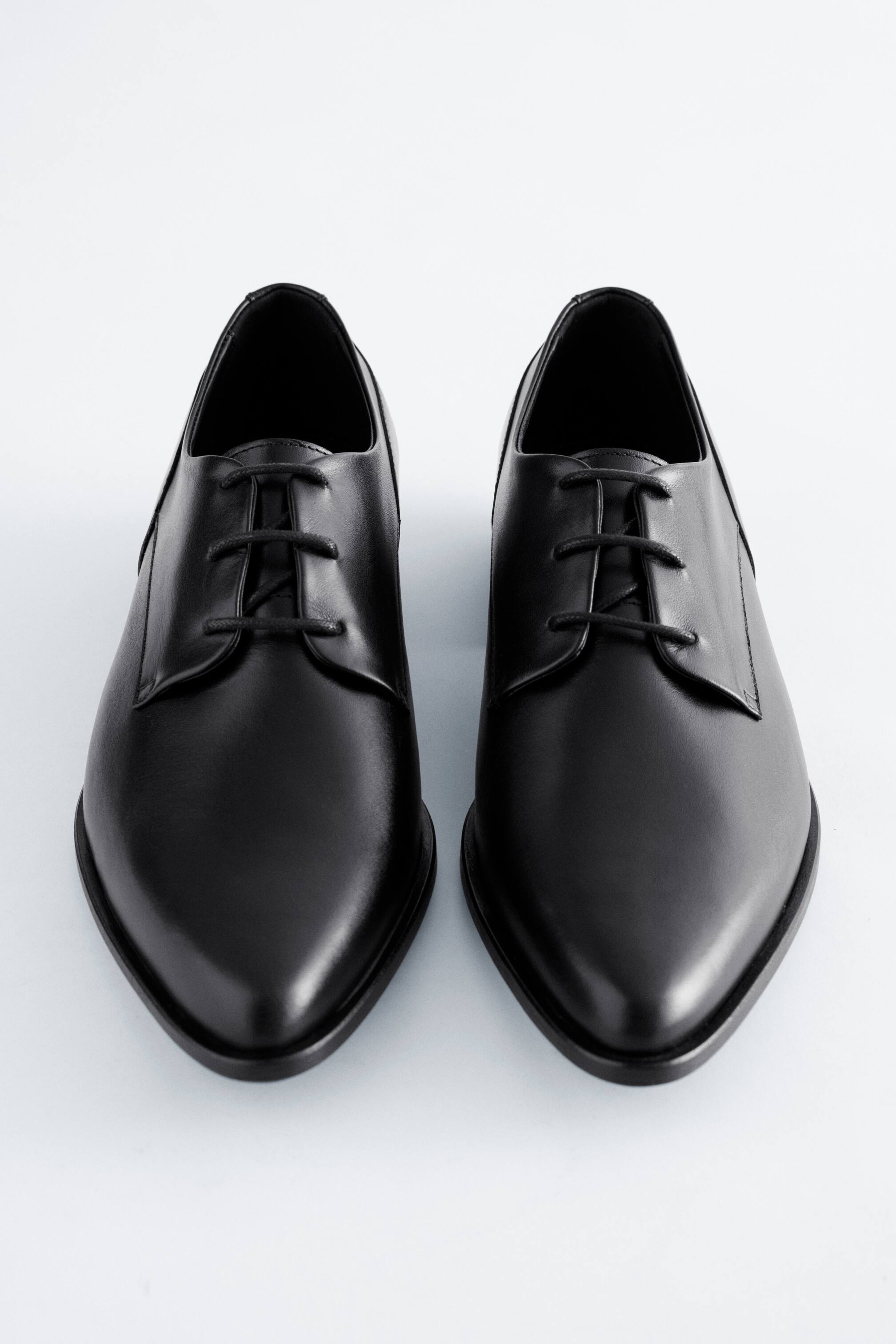 Pantofi Derby din piele - Negru - FEMEI | H&M RO