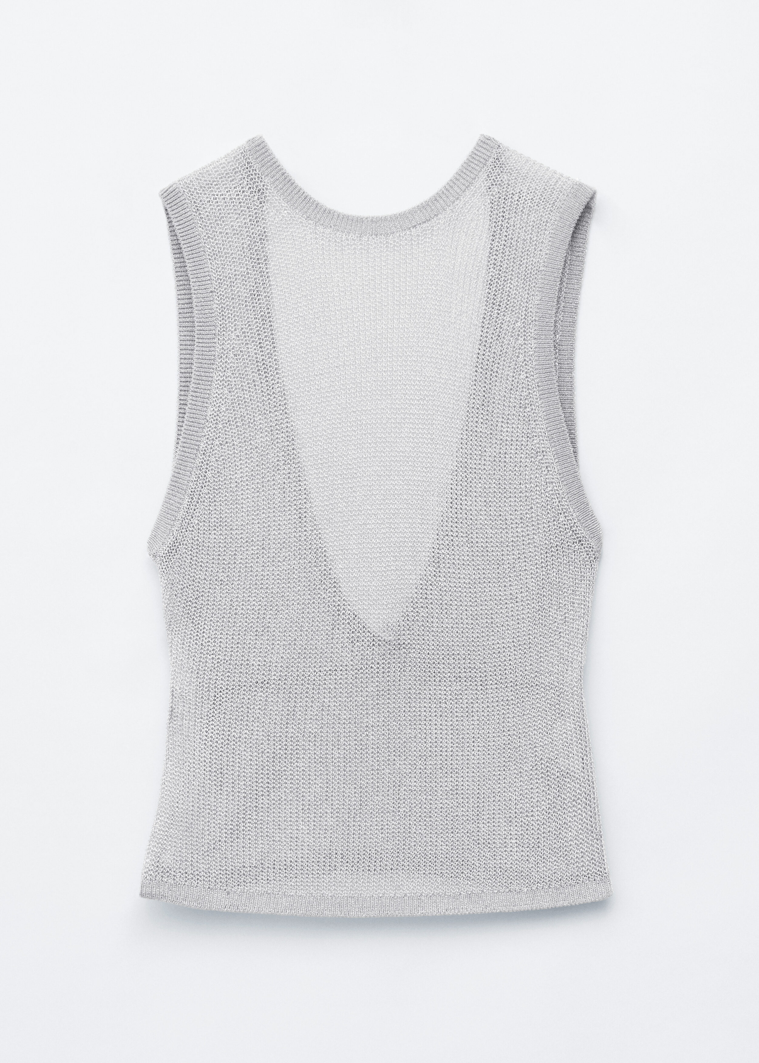 Draped Scoop-Back Top - Grey/Metallic - & Other Stories US